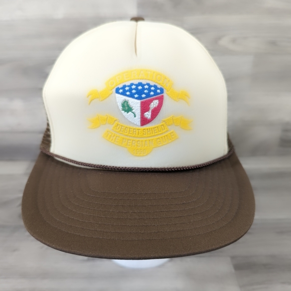 Unbranded | Accessories | Vtg Trucker Hat Operation Desert Shield Saudi ...